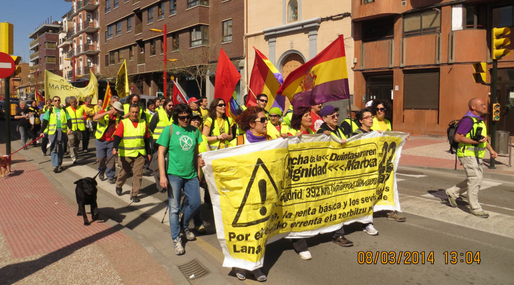 La Marcha Por La Dignidad Llega A Zaragoza Asamblea Iu Casetas